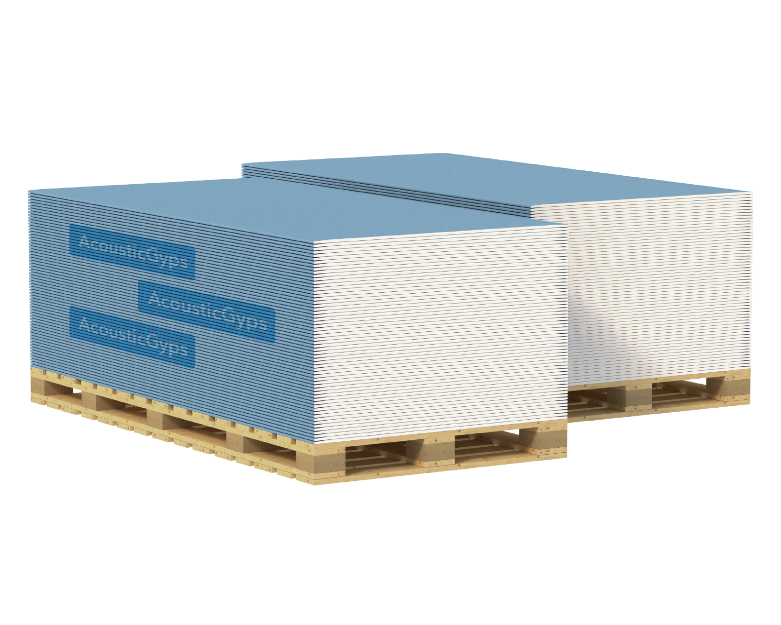 Soundproof plasterboard tile AcousticGyps (2000mm*1200mm*12.5mm) 2.4m2