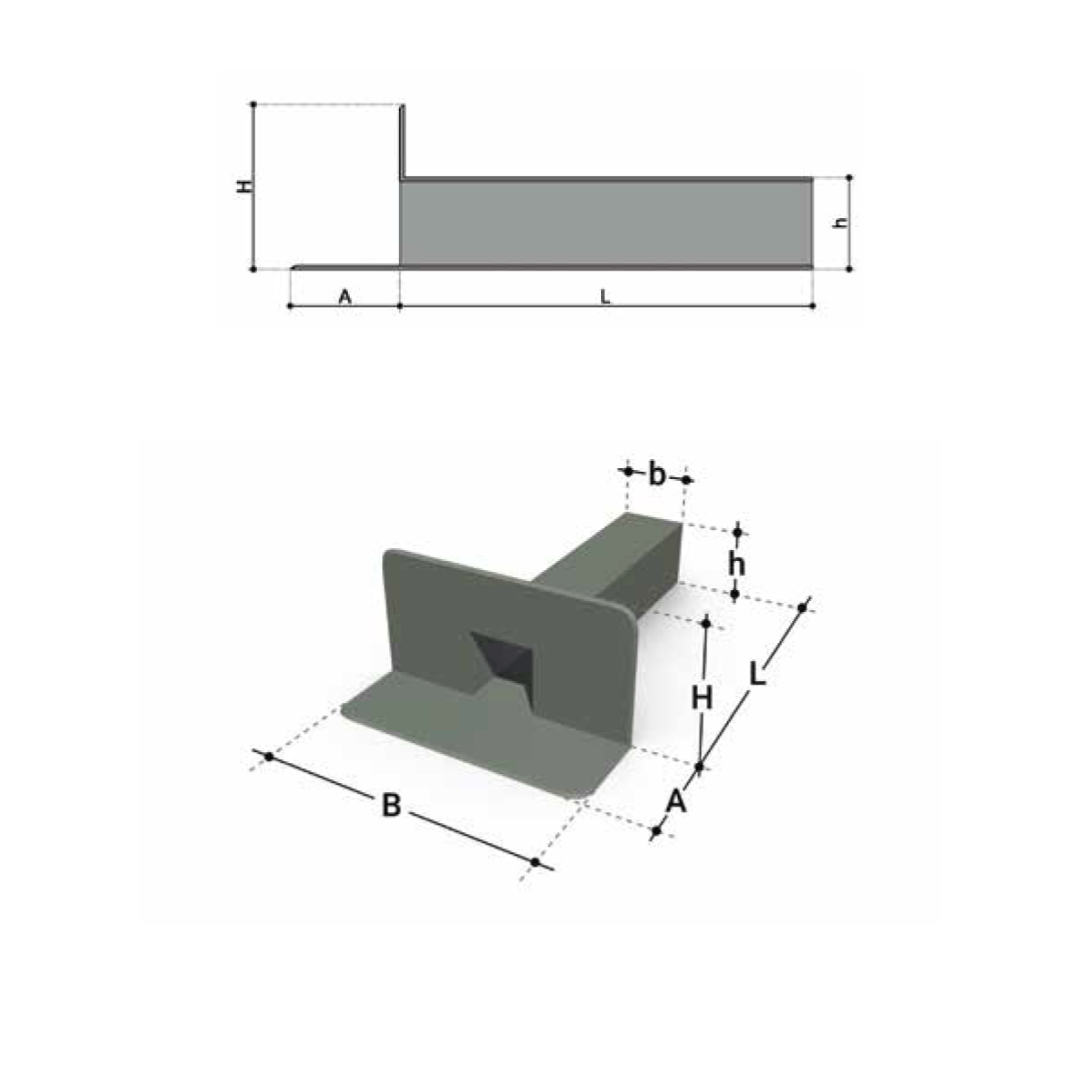 PVC water outlet MAPEPLAN SQUARE WALL OUTLET, box of 10 pcs
