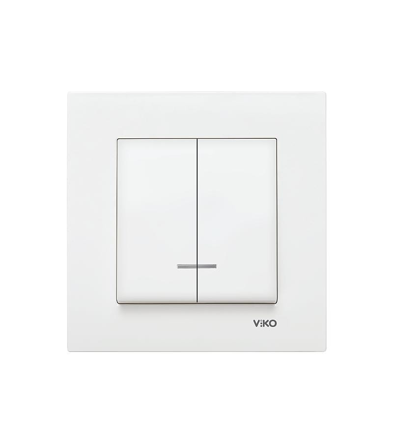 Switch VIKO KARRE 2-key with white backlight